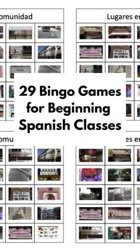 Spanish Bingo Mega Bundle by Real Life Language | TPT