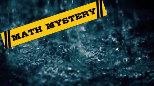 Rainy Day Math Mystery Activity Worksheets - 3rd Grade Math Game