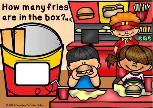 Boom Cards Counting French Fries 0-10 w./Audio by Copeland's Collectibles