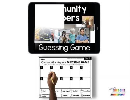 Community Helpers Guessing Game Kindergarten First Grade Firefighter ...