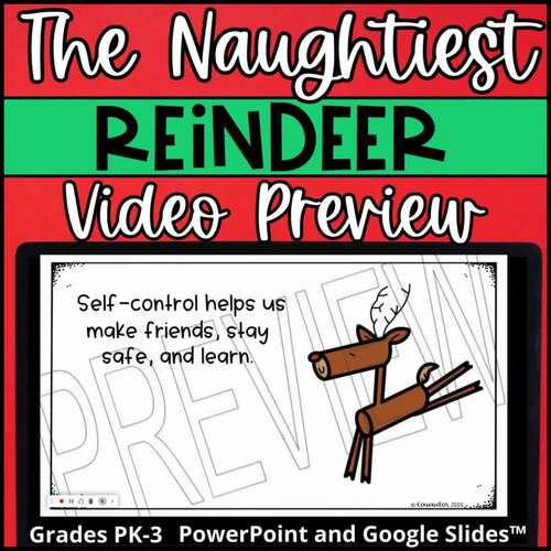 The Naughtiest Reindeer December Lesson Self-Control & Impulsive Behavior