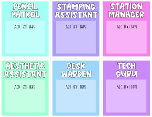 Classroom Jobs | Back to School | EDITABLE | Classroom Management