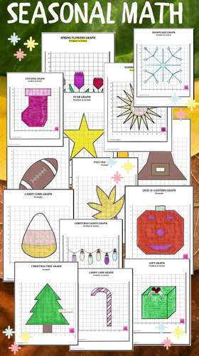 Plotting Coordinates Holiday & Seasonal Math Worksheets by Innovative ...