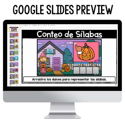 Centros de Octubre Digital - Conteo de Silabas by The Bilingual Rainbow