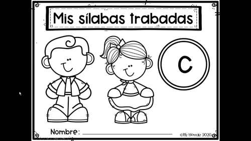 SÍLABAS TRABADAS con CL CR | Hojas de trabajo de lectura | Spanish blends