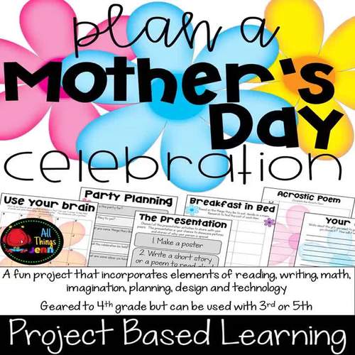 Project Based Learning Activities for Mother's Day by Sped Teacher Toolbox