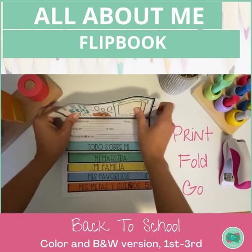 Back to School "All about me" - Regreso a clase "Todo sobre mi" - Spanish