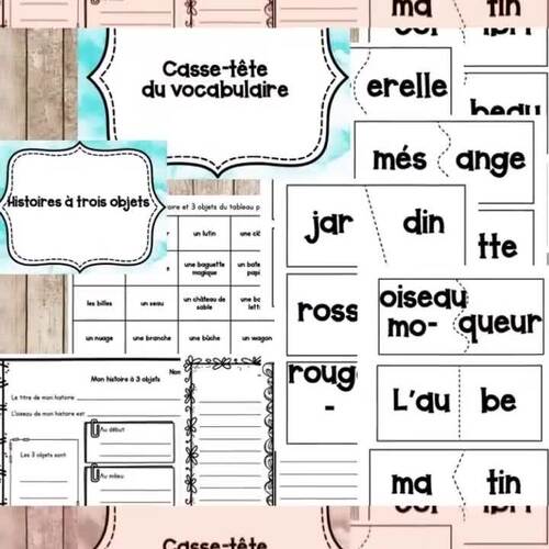 FRENCH BIRDS - Le chant des oiseaux du jardin Reading Writing Drama