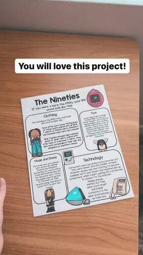 1990s-Future | 3rd Grade Social Studies | US History | Decades Project