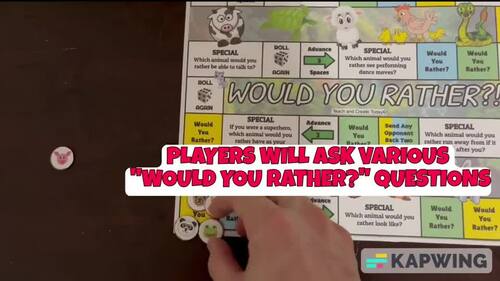 Would You Rather Board Game - Snacks Edition- Family Game Night | TPT