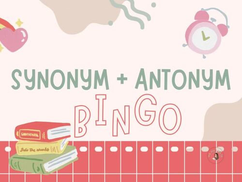 Synonym + Antonym Bingo by Teaching Crafty | TPT