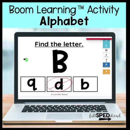 Uppercase Lowercase Alphabet Letters A-Z Boom™ Cards Activity Special ...