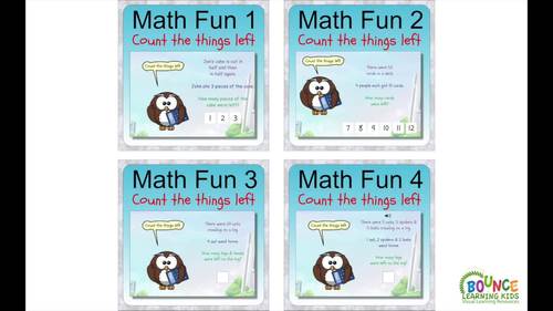 Math Fun 1: Count the things left (BOOM distance learning math puzzles)