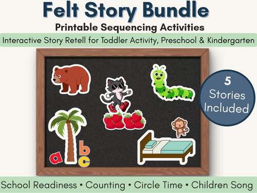 Felt Story Bundle | Sequencing Activities by Paradise Poppy Prints