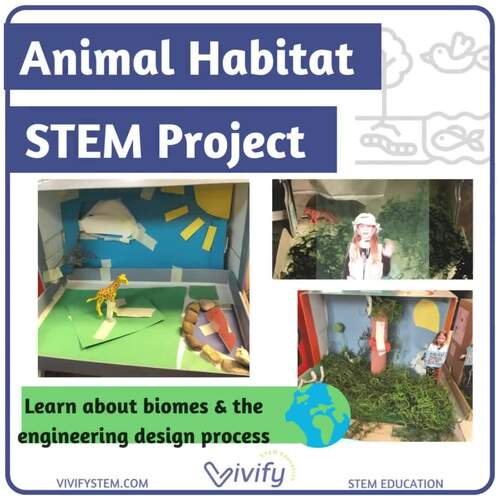 Animal Habitat & Biomes STEM Diorama Engineering Design Project by ...