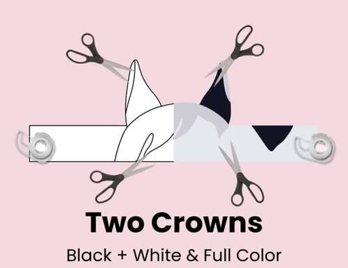 Horse Ears Crown / Mask / Costume / Animal / Headband ** Two Crowns