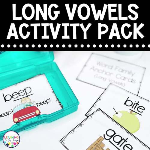 Word Families Pack: Long Vowels by Aylin Claahsen | TpT