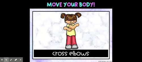 Move Your Body! Digital Movement Break by Sprinkle it with French