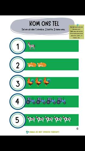 'n Avontuur op die plaas - Taalontwikkeling & meer (AFRIKAANS) by Emma ...