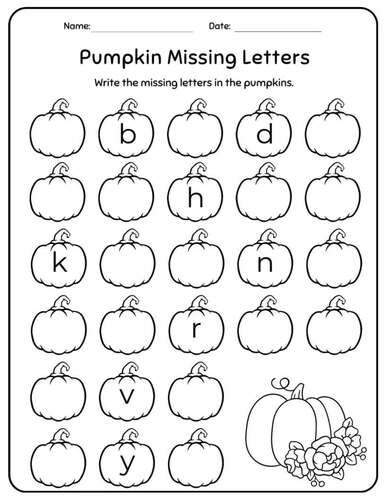 October NO PREP - Halloween Fun with Pumpkin | Math and Literacy Worksheets