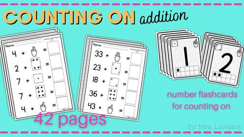 Counting on Addition Activities | Dice, Finger Counting, Cards by Mrs ...