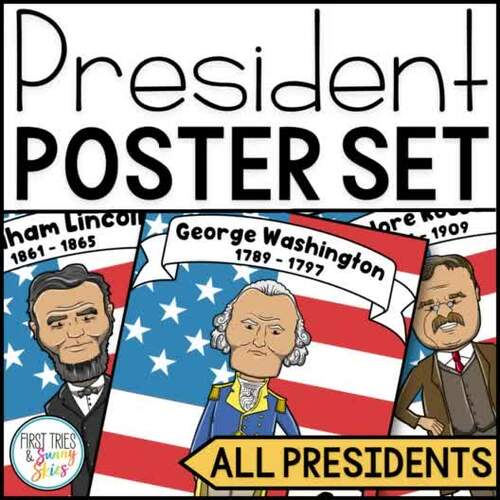Printable President Classroom Posters - US History Posters - Presidents ...