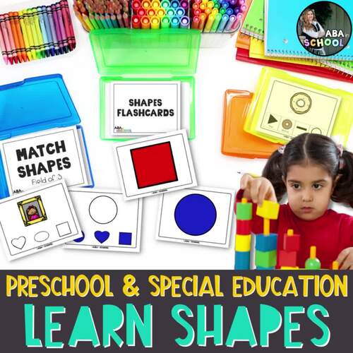 Learning 2D Shapes for Math Centers - Shapes Worksheets - Preschool & SpEd