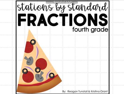 Stations by Standard Bundle Fourth Grade Math Centers by Reagan Tunstall