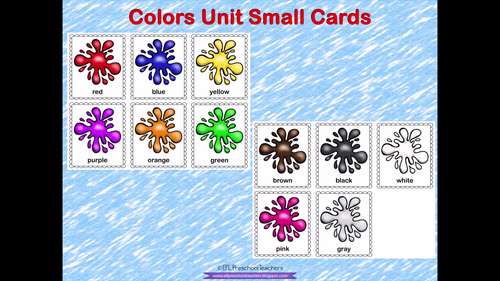 Colors Unit for Kindergarten-Holistic English Series #2 | TPT