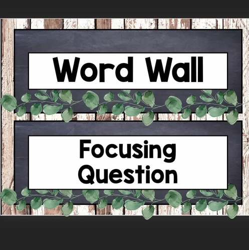 Wit and Wisdom Grade 1 Focus Wall FARMHOUSE BUNDLE by Queen B Classroom