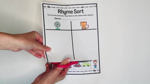 Short A Rhyming Sorts | Worksheets by Happy Reading With Katie | TPT