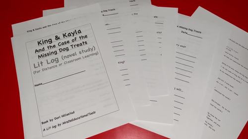 King & Kayla And the Case of the Missing Dog Treats Lit Log (novel ...