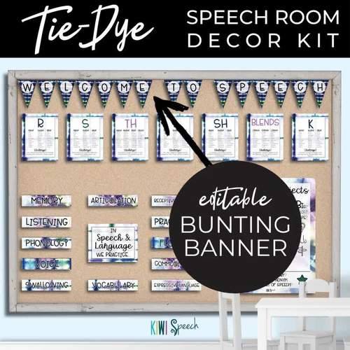 Speech Therapy Room Decor - Functional Speech Decor Kit w/ Visual Aids ...