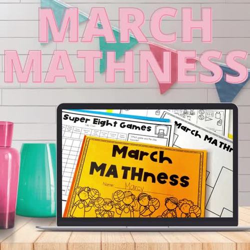 March Math Basketball Activities 2nd Grade Math Review & Bracket ...
