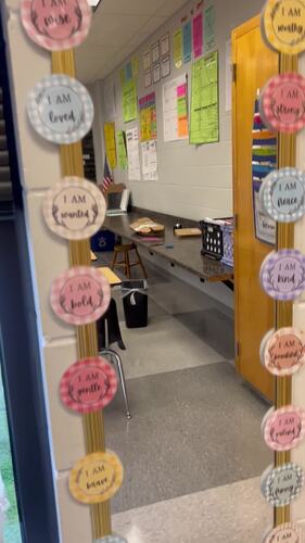 Pastel Gingham Affirmation Station by Hartzog Math | TPT