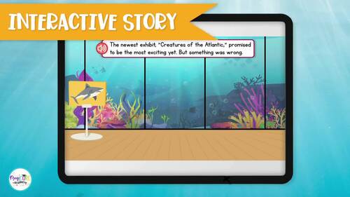 Ocean Exploration Digital Reading & Science Activity Aquarium Animals ...