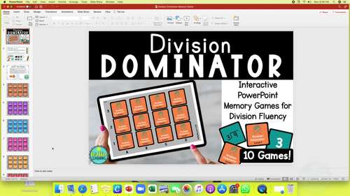 Division Dominator - Math Memory Games By Brilla Learning | Tpt