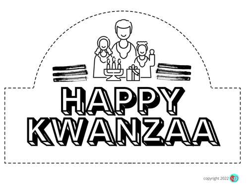 HAPPY KWANZAA HATS | COLOR CUT + PASTE HAT ACTIVITY | MAKE KWANZAA ...
