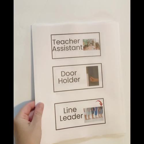 Editable Preschool Kindergarten Job Labels with Photos Special ...