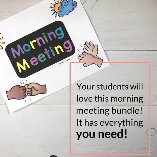 Morning Meeting- Interactive Adapted Binder: Back to School | TPT