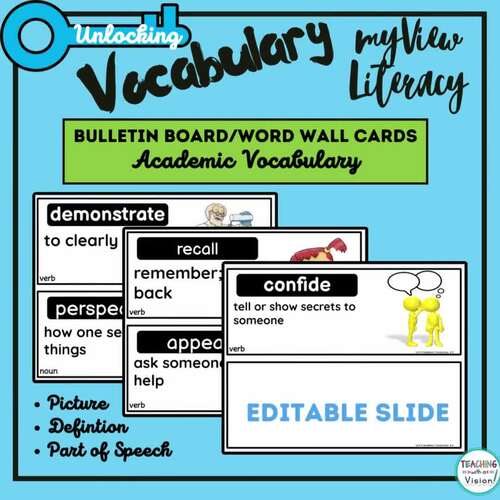 myView 5th Grade YEARLONG BUNDLE Units 1-5 Editable Vocabulary Word ...