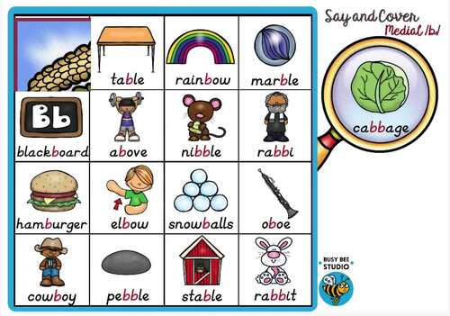 Articulation Boom Cards Game for Speech Therapy | B in the Medial Position