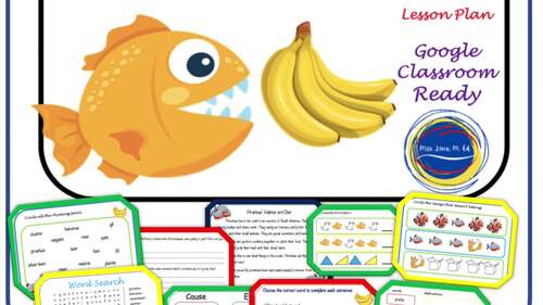 Piranhas Don't Eat Bananas Lesson by Mrs Lena | TPT