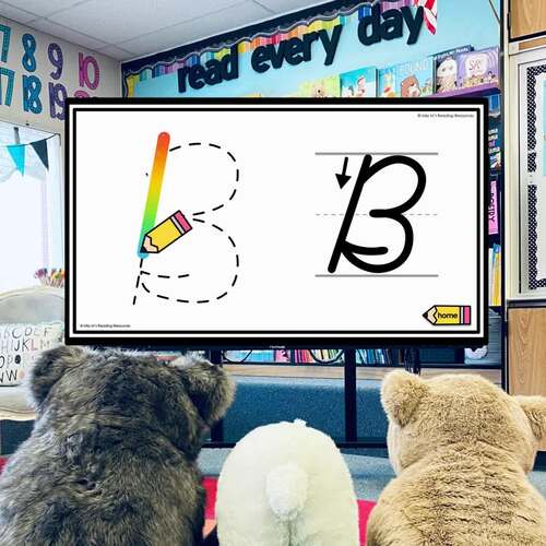 Cursive Handwriting Slides Practice Letter Tracing Digital Letter ...