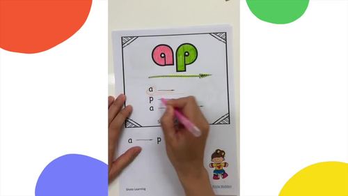 AP Word Family CVC Blend Worksheets – 18 Activities by Shoto Learning