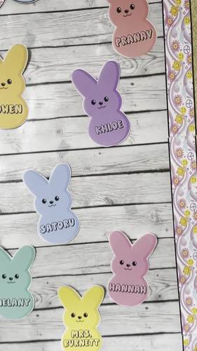 April (Spring) 90's Bulletin Board Decor Kit by Rachael Burnett | TPT