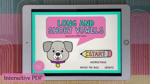 Long and Short Vowel Identification Interactive PDF, Boom™ Worksheets ...