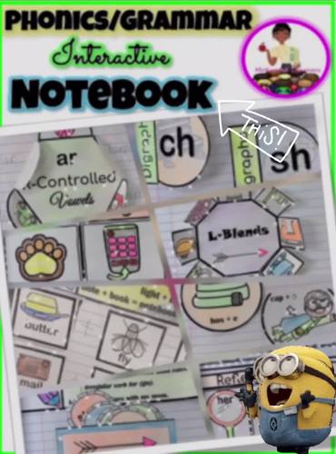 Grammar Interactive Notebook | Phonics Interactive Notebook | Science ...