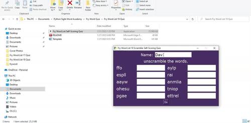 Fry Sight Word Game for Second Grade | Unscramble Fry Words 181-190