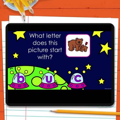 Digital CVC Short U Beginning Sounds Center on Google Slides | Distance ...